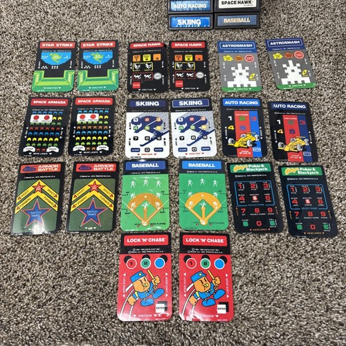 Intellivision Video Game Cartridges Lot Of 10 Games With Overlays ...
