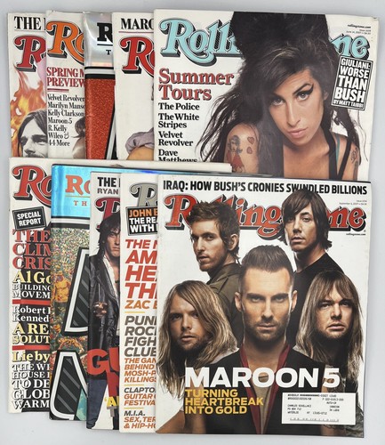 Vintage Rolling Stone Magazine Lot of 10 2007 Issues #1023 Thru #1034 ...