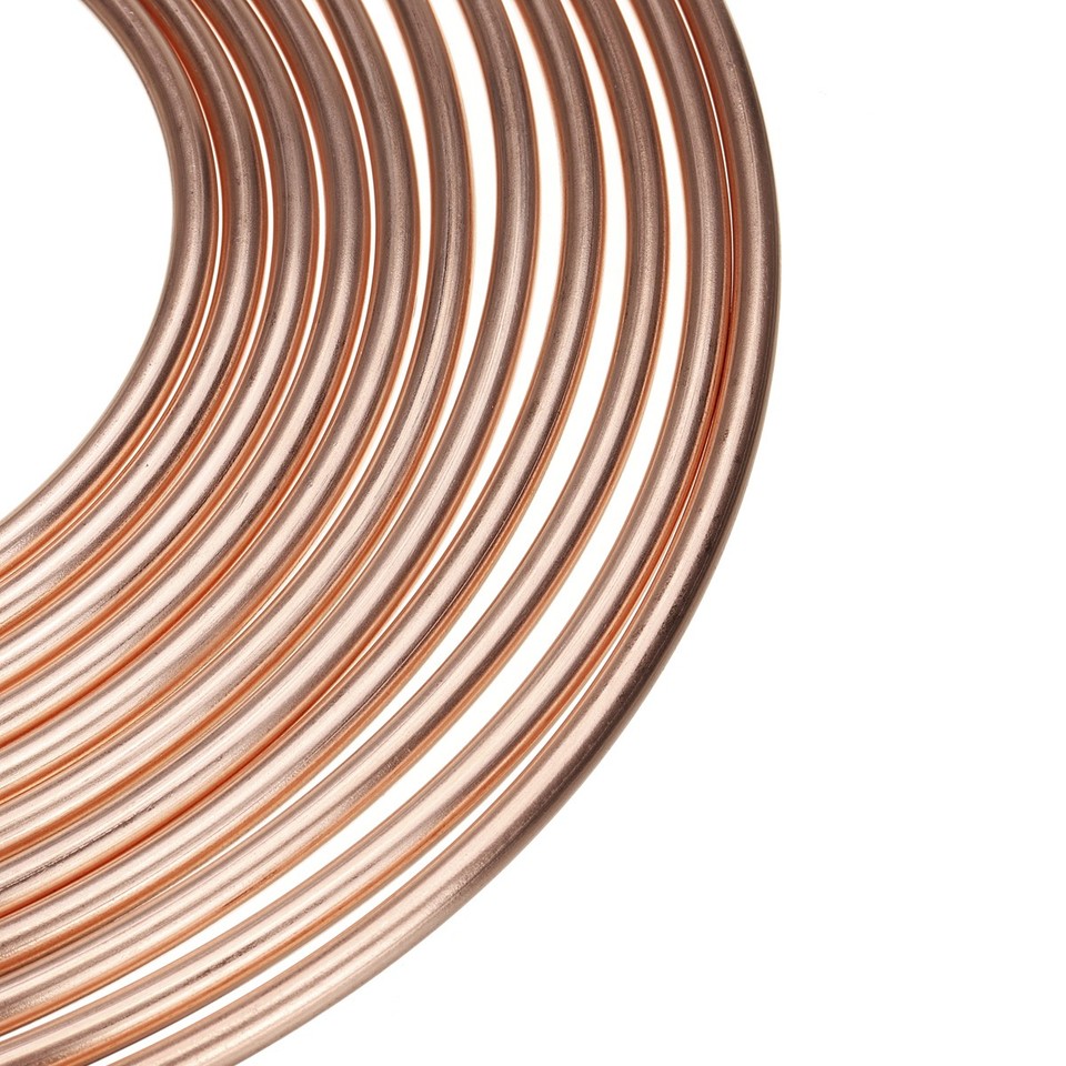 5/16" 25ft Roll Iron plating copper Brake Pipe Line Fuel Hose Line ...
