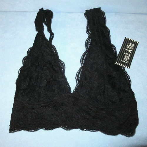 French Affair Black Bra Bralette NWT sz S | eBay