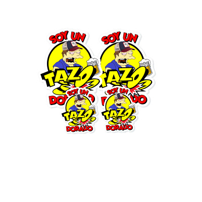 "Tazo Dorado" Mexican Parody Sticker Pack | 4pcs Durable 3mm Vinyl, All ...