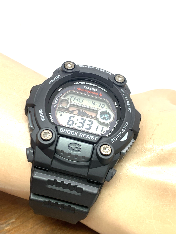 Casio G-Shock Men's Watch GW7900-1CF Tough Solar Black Resin Digital ...