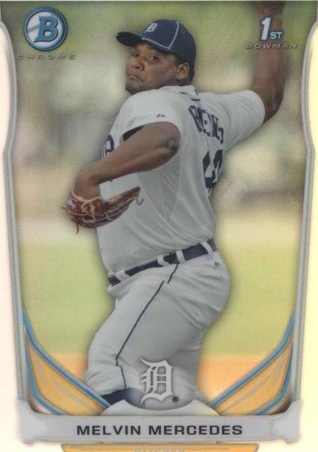 2014 Bowman - Prospects Chrome Melvin Mercedes #BCP68 Refractor /500 ...