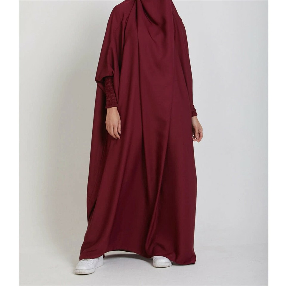 One Size Overhead Burqa Kaftan Robe Muslim Women Long Dress Islamic ...