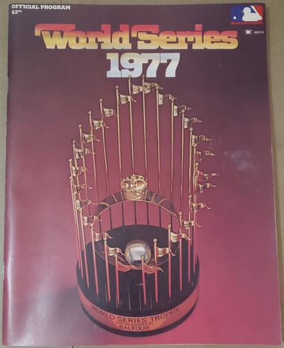 1977 World Series New York Yankees vs Los Angeles Dodgers Program ...