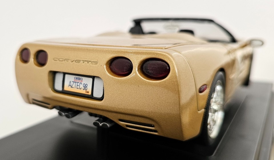 ERTL 1/18 1998 AZTEC GOLD CORVETTE CONVERTIBLE 1 OF ONLY 835 PRODUCED ...