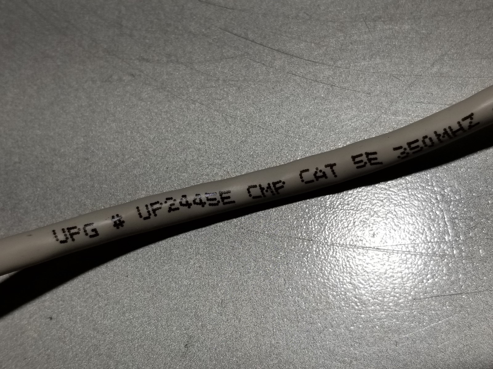 UPG Cable 24/4P 350MHz Cat5E Plenum U/UTP Network Cable CMP White ...