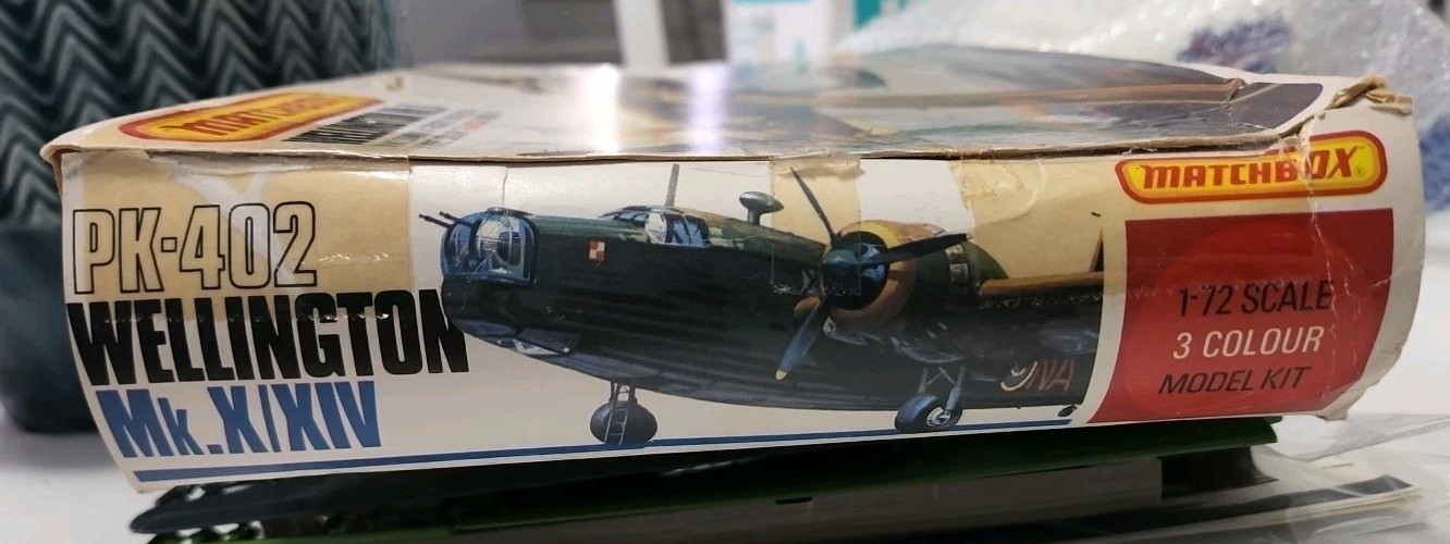Vintage Matchbox Wellington MK X 1/72 Scale Plastic Model Kit PK402 ...