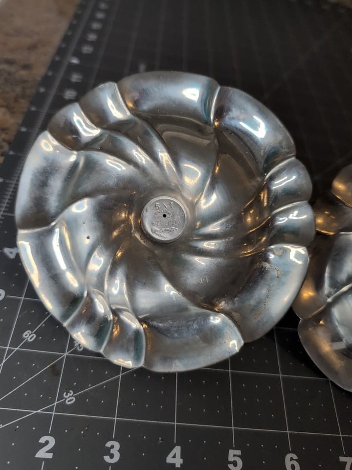 Vintage pair SAN NAZARO PELTRO pewter candle holder 5/1 Made in Italy # ...