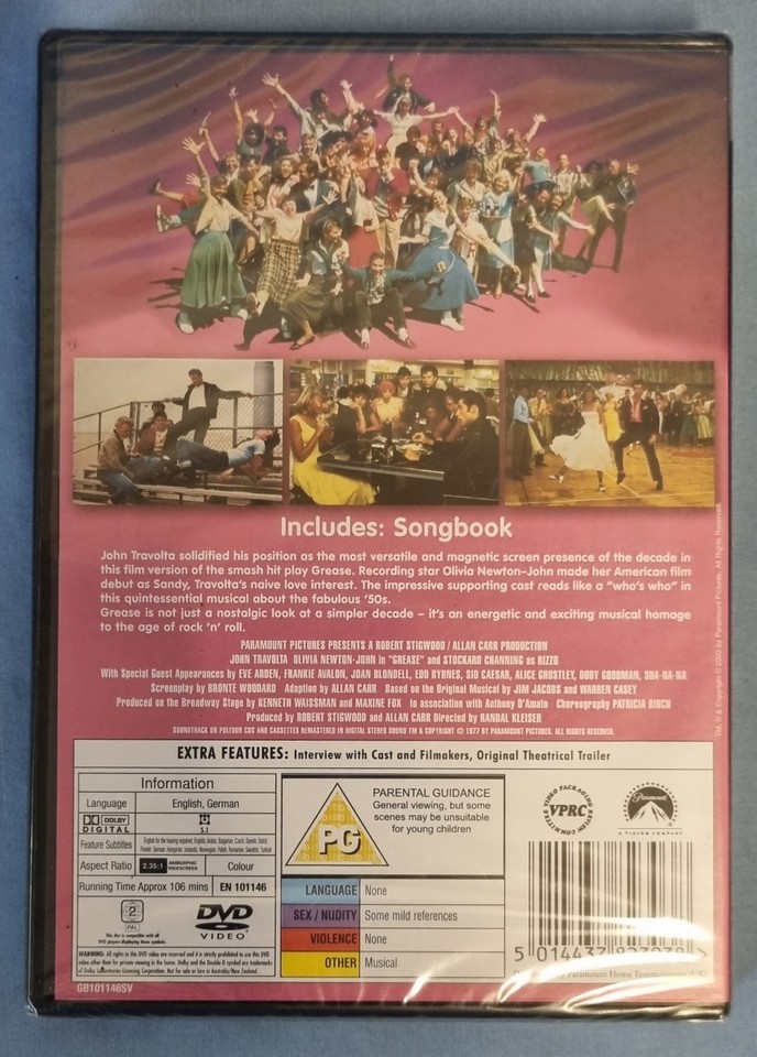 Grease DVD Widescreen Collection - New & Sealed | eBay UK