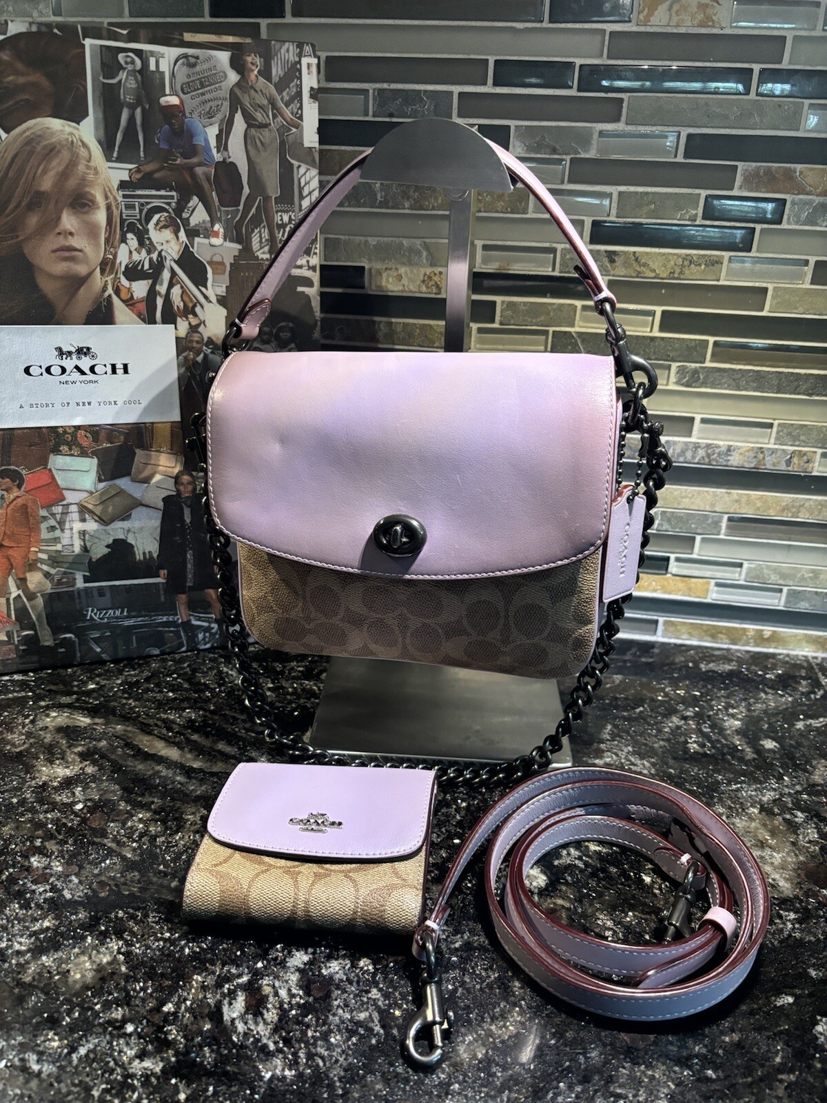 Coach Cassie 19 Crossbody Signature Canvas Leather & … - Gem