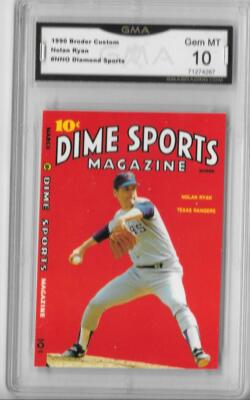 1990 BRODER NOLAN RYAN DIME SPORTS ODDBALL GRADED 10 GEM MT | eBay