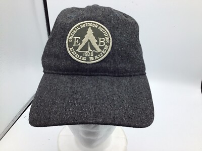 Eddie Bauer Cap Original Outdoor Outfitter 1920 Patch Gray Strap back ...