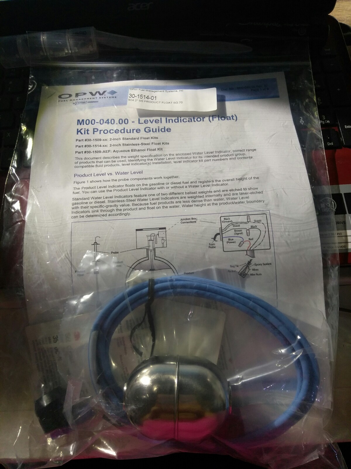 NEW OPW M00-040.00 LEVEL INDICATOR (FLOAT) KIT | eBay