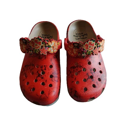 Crocs x Frida Kahlo Classic Clog Women 7 US Red Flor… - Gem