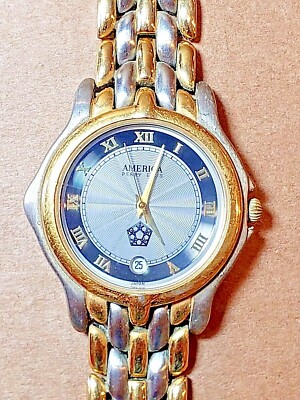 Vintage Chrysler Wrist Watch America Perry Ellis Dealer Display Mopar ...