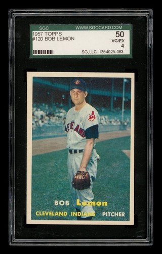 1957 Topps Set-Break #120 Bob Lemon SGC 4 VG/EX | eBay