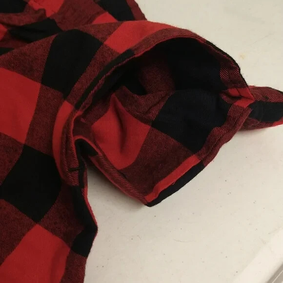 NEW! Women's Red Buffalo Check Flannel Pajama Set - Wondershop | eBay