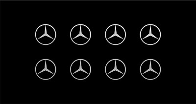 Mercedes Logo Vinyl Decals Phone Dashboard Mirror Laptop Small Stickers ...