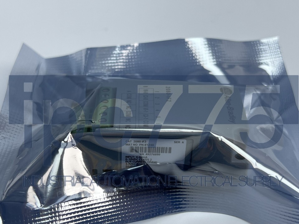 NEW Allen-Bradley 2080-IF2 SER A Micro800 2 Point Analog Input Plug-In ...