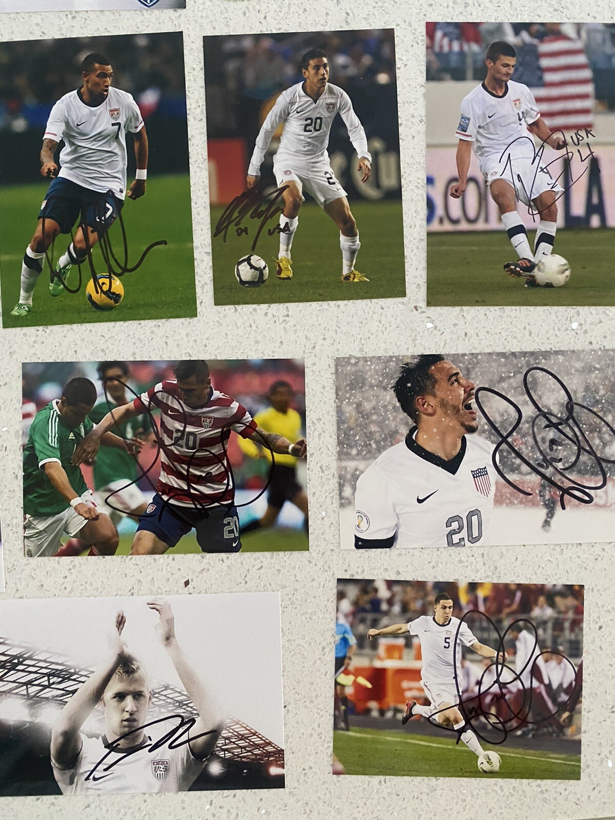 USMNT Hand Signed Photos Football Soccer Autograph USA National Team ...