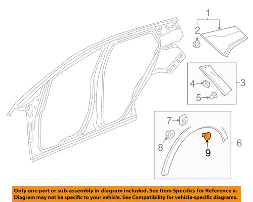 GM OEM 14-24 Bolt EV Quarter Panel Exterior Trim-Wheel Opng Mldg Clip ...