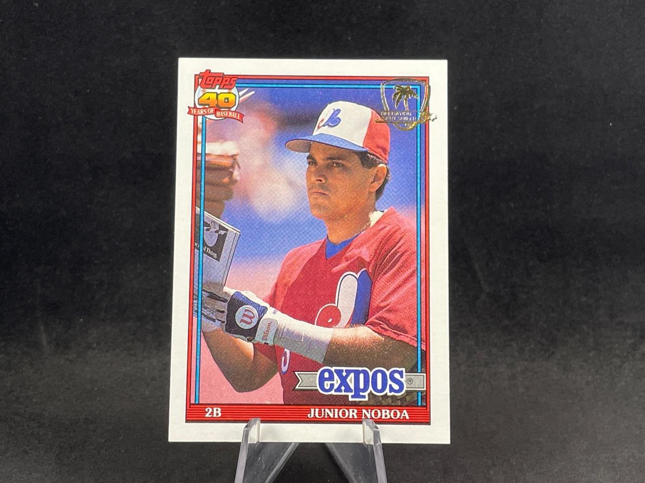 1991 TOPPS MLB BASEBALL JUNIOR NOBOA #182 DESERT SHIELD RARE MONTREAL ...