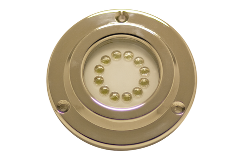 Boat Marine Underwater High Intensity Deep Blue LED Light Bronze 1100 ...