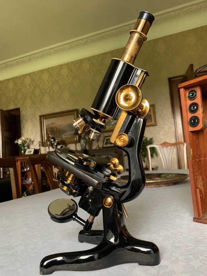 Vintage W. Watson & Sons Ltd - Bactil Monocular Brass Microscope ...