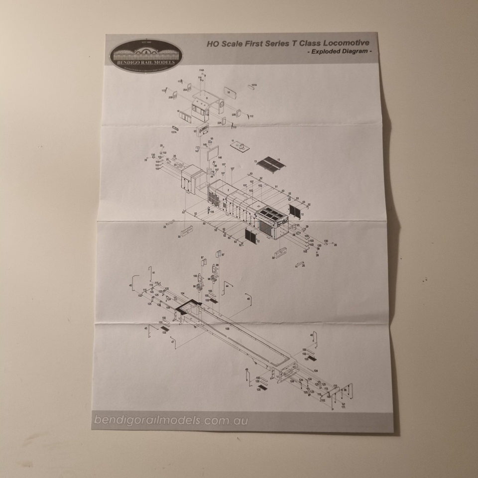 BENDIGO RAIL MODELS VICTORIAN RAILWAYS T CLASS DIESEL LOCO #T333 (BOXED ...