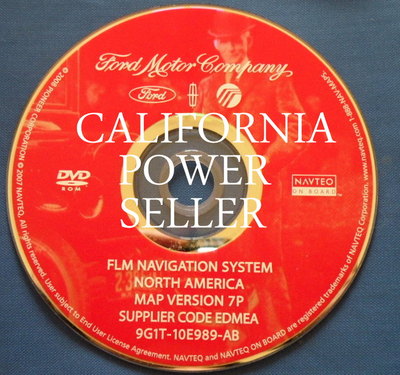 Genuine OEM FLM Lincoln Navigation DVD 7P Rel © 2008 Map Update 2009 US ...