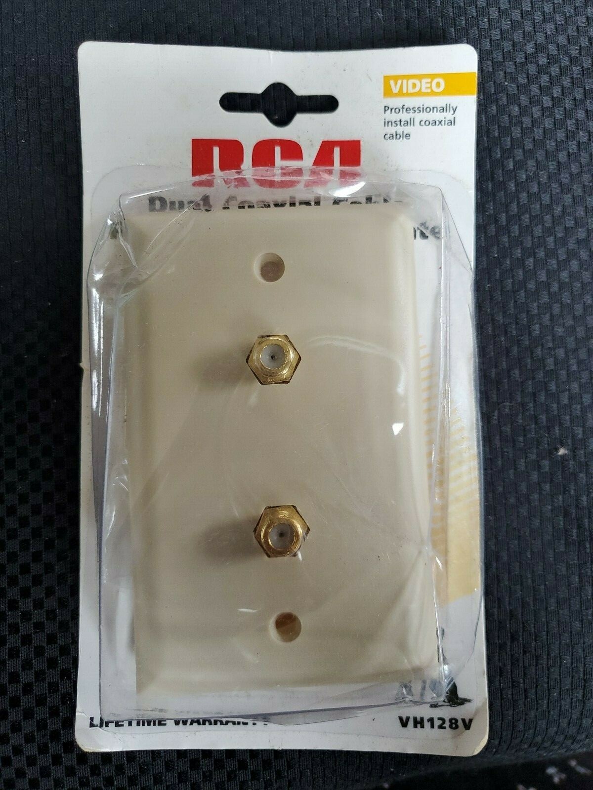 RCA Dual Coaxial Cable RG6 or RG59 Wall Plate - VH128V - LOT OF 3 - NEW ...