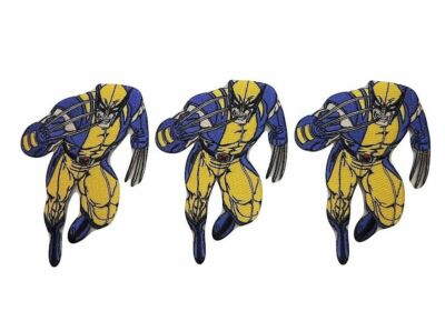 X-Men Series Wolverine Mutant 5" Tall Embroidered Iron on Patch Set of ...