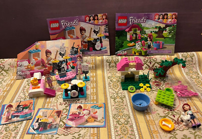 Lego Friends 3939 Mia's Bedroom 3934 Puppy House Incomplete Sets W ...