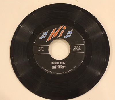 Jumpin' Gene Simmons- Haunted House /Hey Hey Little Girl-1964; VG+ Hi ...