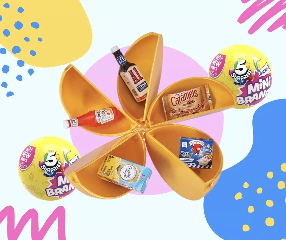 5 Suprise Mini Brands Collectible Toy Ball 3 Pack by Zuru FAST SHIP ...