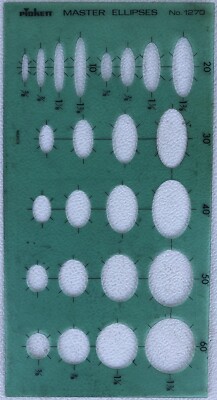 Pickett Master Ellipses Template 1270 | eBay