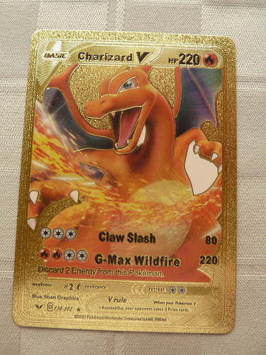 POKEMON CHARIZARD V WILD FLAMES GOLD FOIL CARD BASIC 2022 | eBay