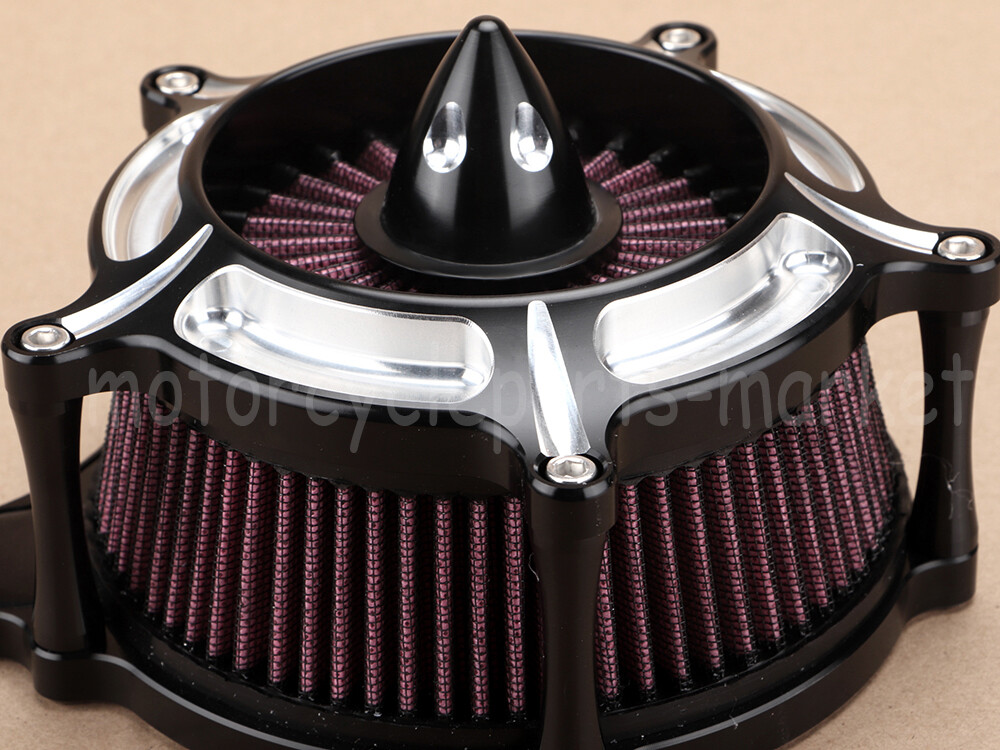 CNC Air Cleaner Red Intake Filter For Harley Touring Road King Glide ...