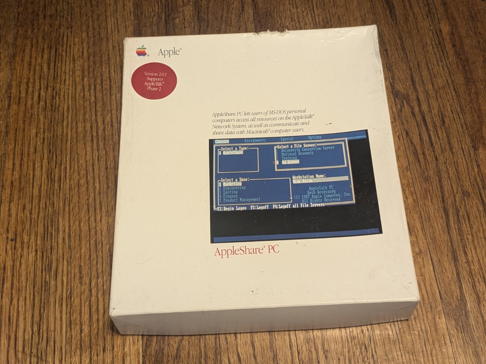 Vintage AppleShare PC Version 2.0.1 M0098LL/A | eBay