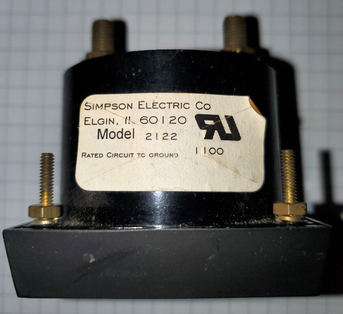 Vintage Simpson 2 3/8 Inch Panel Meter 10V DC Model 2122 | eBay