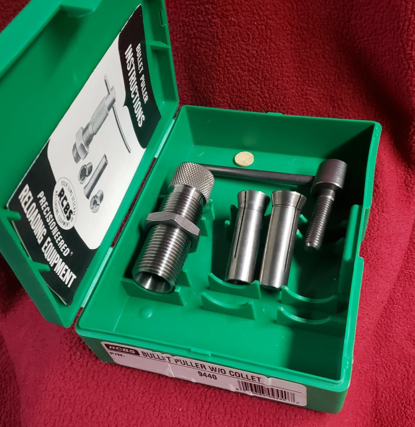 RCBS Bullet Puller w Collets #30, #35, Multi-Caliber, P/N 9440, Used ...