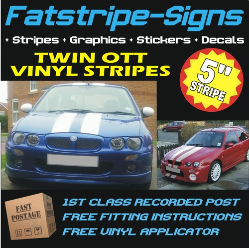 to fit MG ZR CAR VINYL GRAPHICS DECALS RACING ST STRIPES STICKERS 1.6 X ...