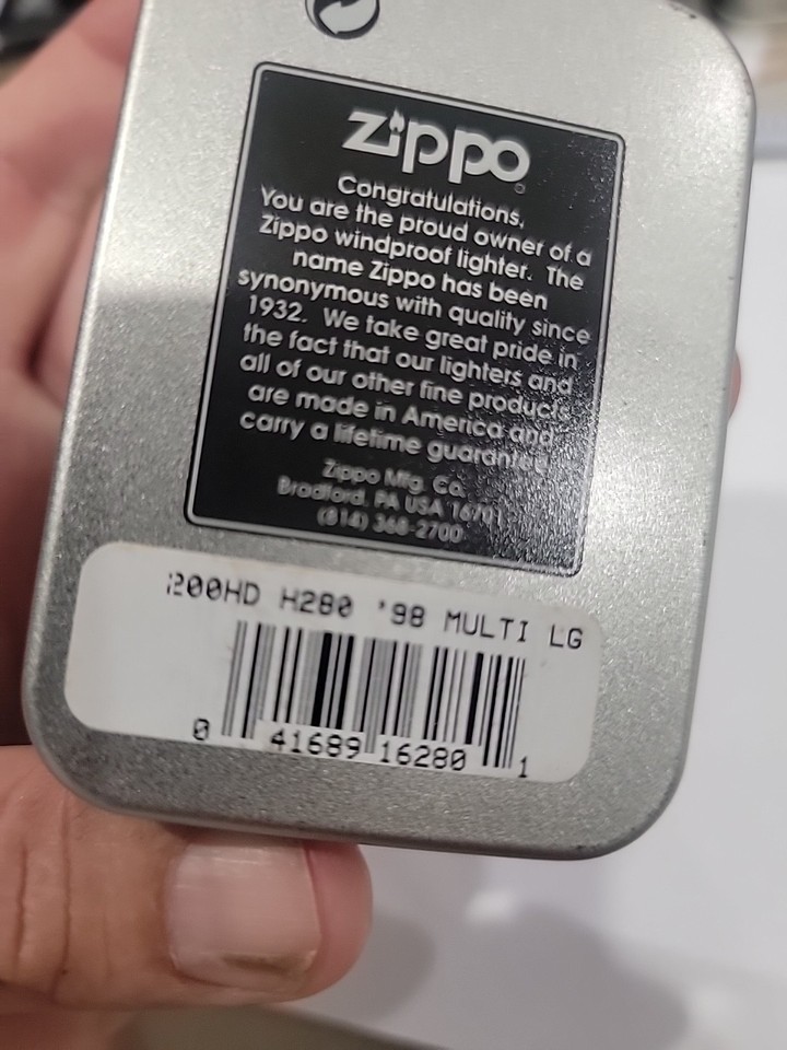 Vintage 1998 Harley Davidson Muti Logo Bar & Shield Zippo | eBay