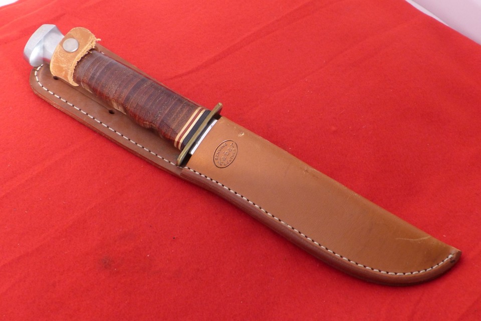 KA-BAR Made in USA 11.25" 1207 Fixed Blade Fighting knife & Sheath | eBay