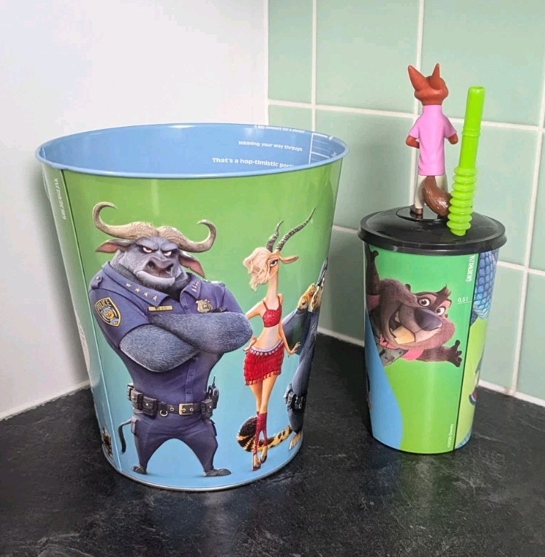 Odeon Cinema Zootropolis 2 Nick Wilde Topper Cup & Popcorn Tin Bucket Brand New | eBay UK
