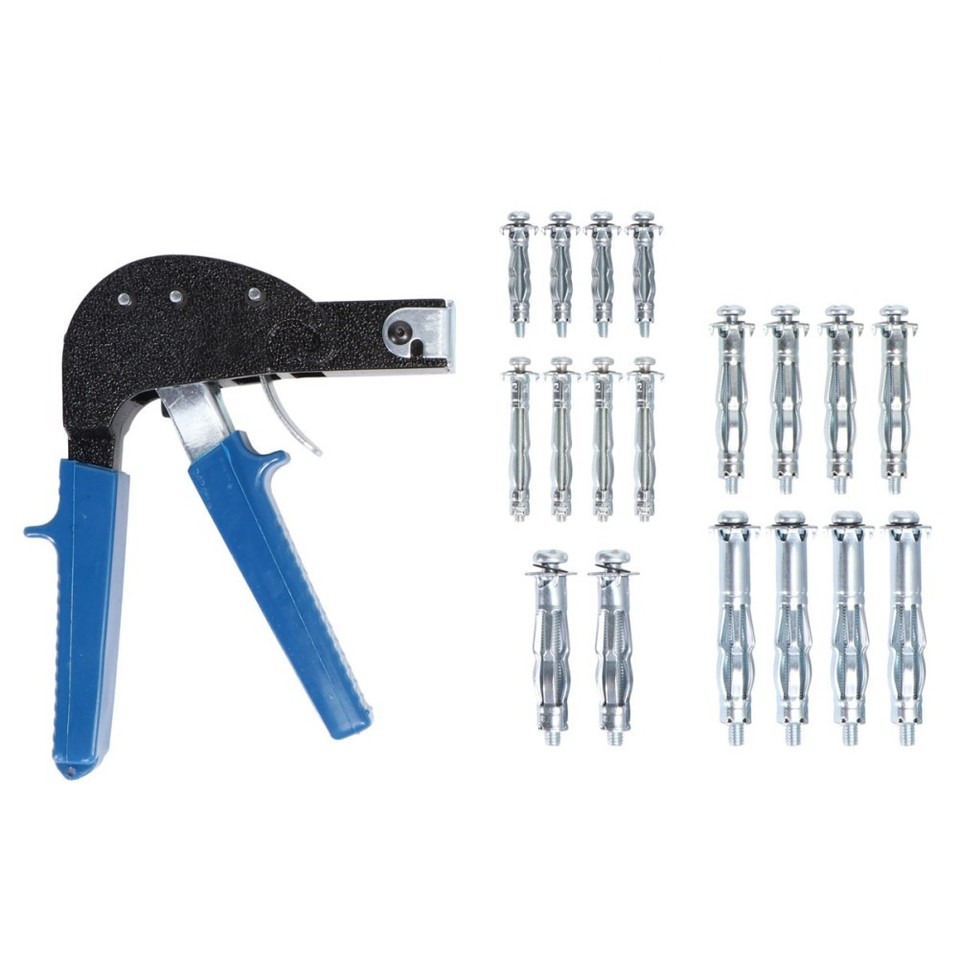 19 Pcs Cavity Wall Fixings Anchors Heavy Duty Metal Setting Tool | eBay ...