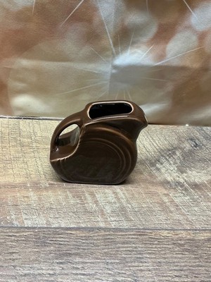 Fiesta Chocolate Mini Disc Pitcher HTF Fiestaware | eBay