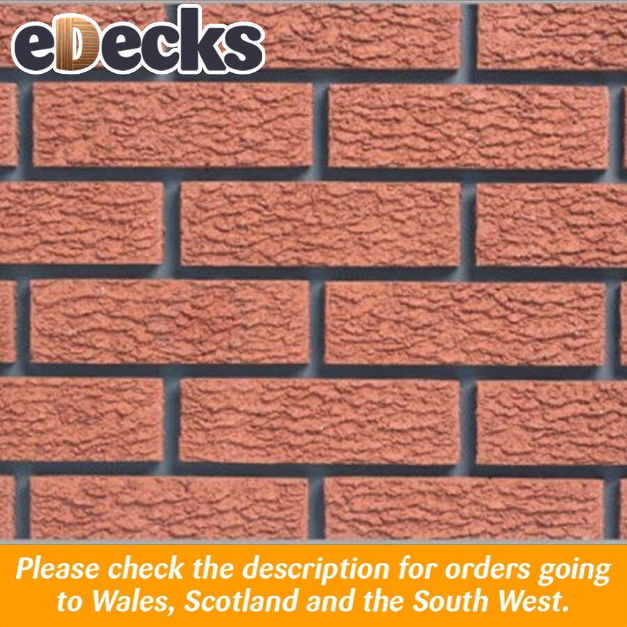 Carlton 65mm Red Rustic Bricks Pack of 400 Wall Extension Cheap Brick ...