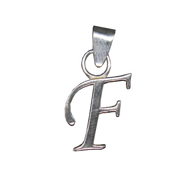 Genuine Sterling Silver Pendant Charm Letter F Hallmarked Solid 925 ...